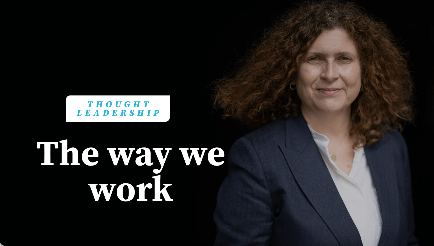 Isabel Berwick: The way we work